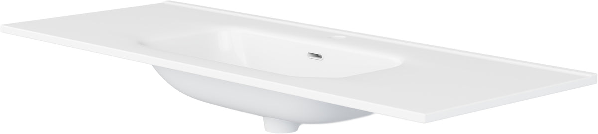 Ceramica Basins Flat Series 1210x465x170mm Gloss White - Centre Basin ...